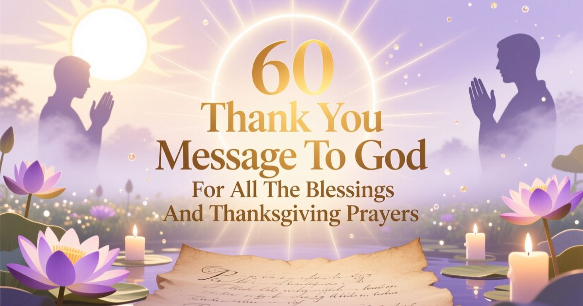 60 Powerful Thank You Message To God For All The Blessings