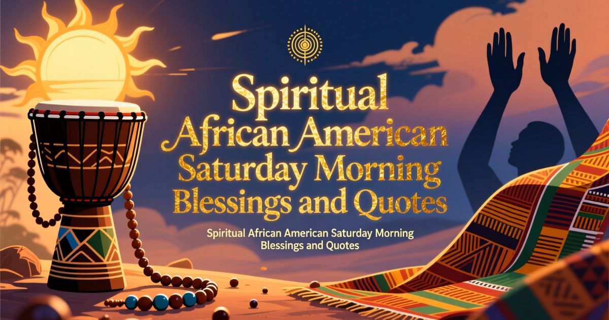 Spiritual African American Saturday Morning Blessings